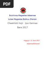 Caasaa Bara 2015 | PDF