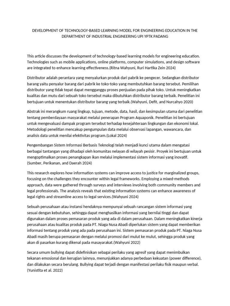 LATIHAN 4-Daftar Pustaka Otomatis | PDF