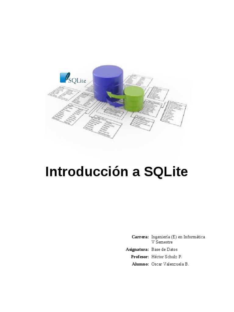 Informe SQLite | PDF | SQL | Bases de datos
