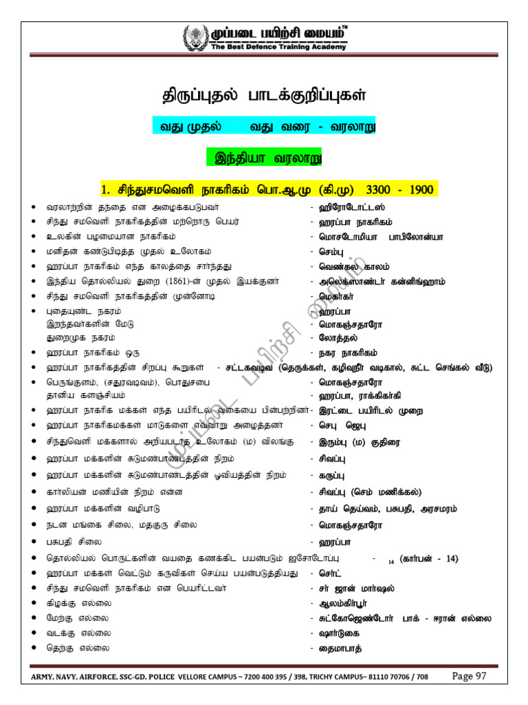 6th To 10th Revision Material Final (1) - 99-196 | PDF