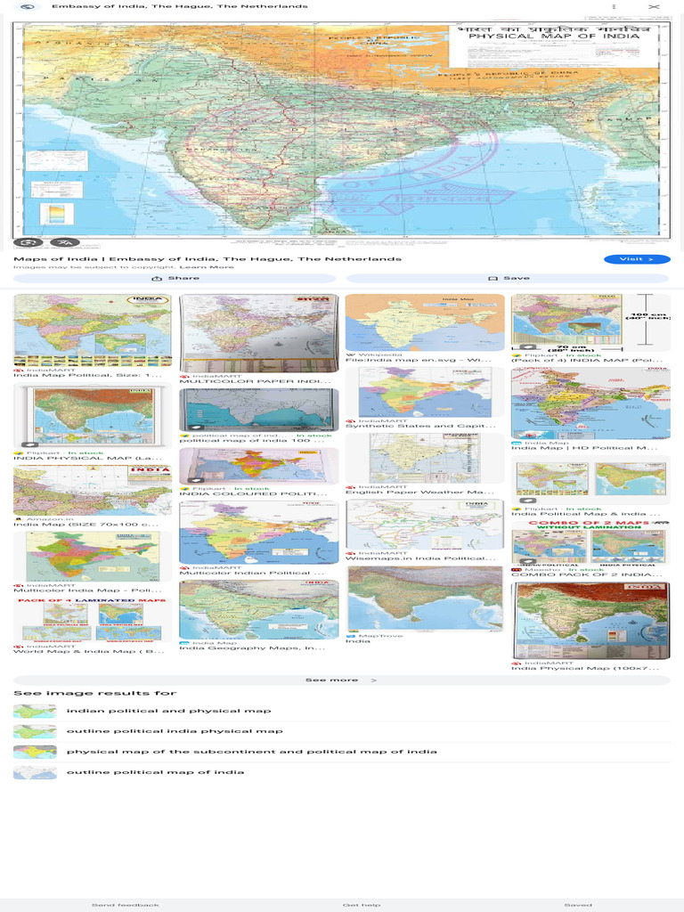 India Political and Physical Maps | PDF