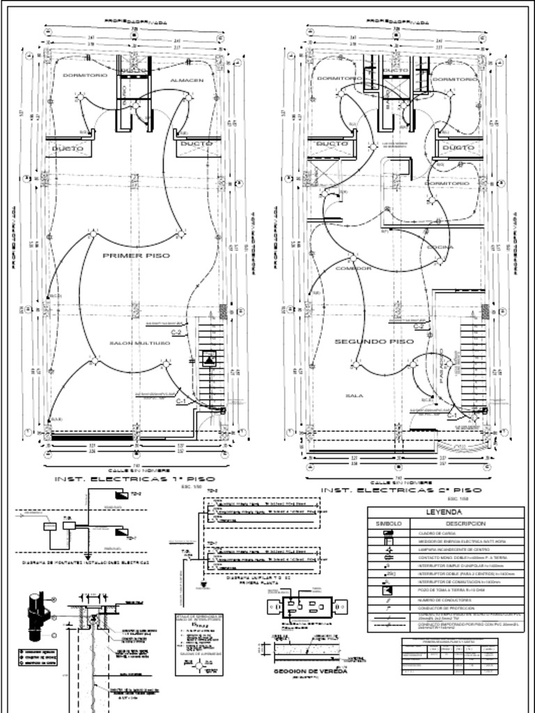 Vivienda Unifamiliar 2 Pisos-Model - pdf3 | PDF | Inicio | Habitación