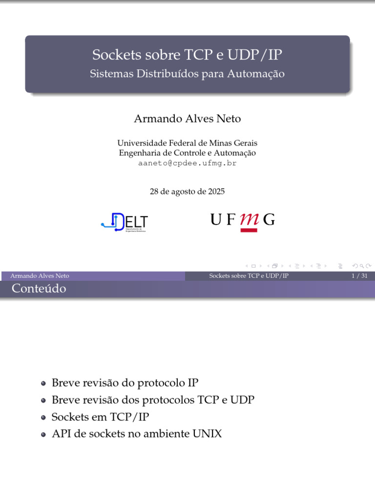 Sockets em TCP e UDP/IP Explicados | PDF | Protocolos da internet ...