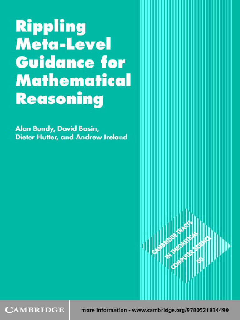 [Cambridge Tracts in Theoretical Computer Science 56] Alan Bundy, David ...