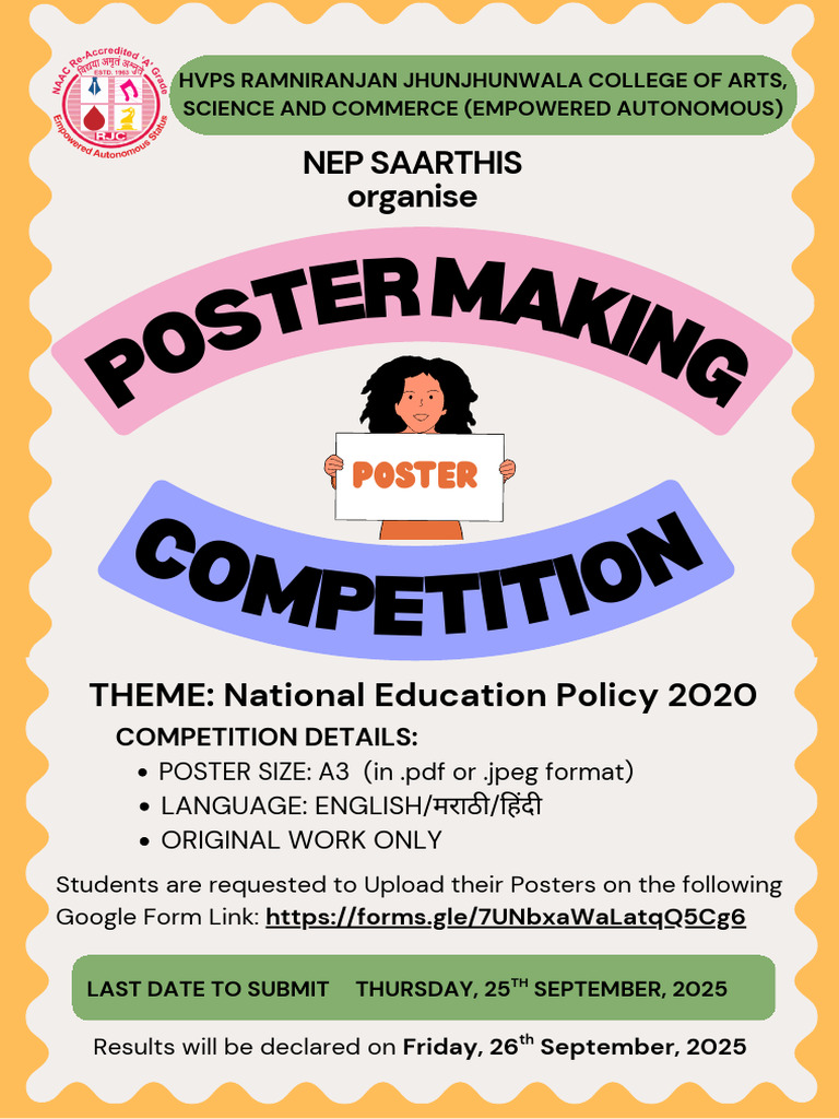 NEP 2020 Poster Making Competition 2025 | PDF