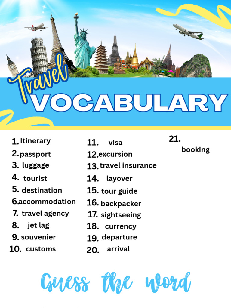Essential Travel Vocabulary Guide | PDF