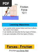 Types of Friction Worksheet | PDF | Friction | Force