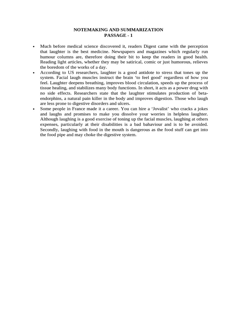 Notemaking and Summarization | PDF