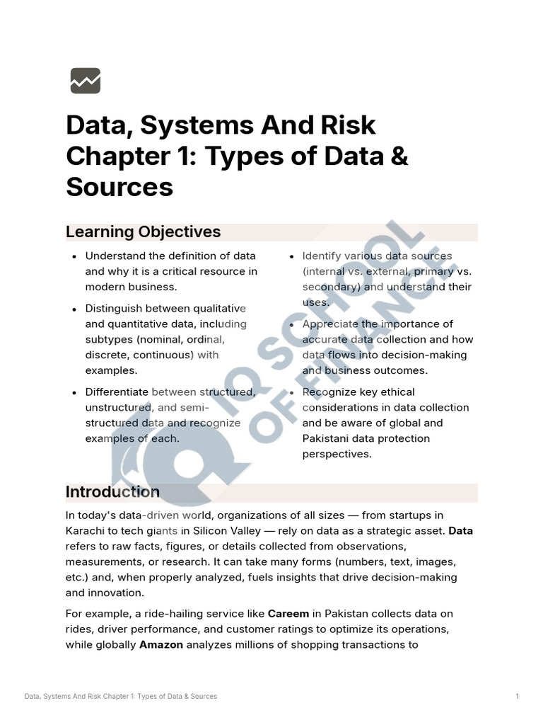 Types of Data and Their Sources | PDF | Data | Databases