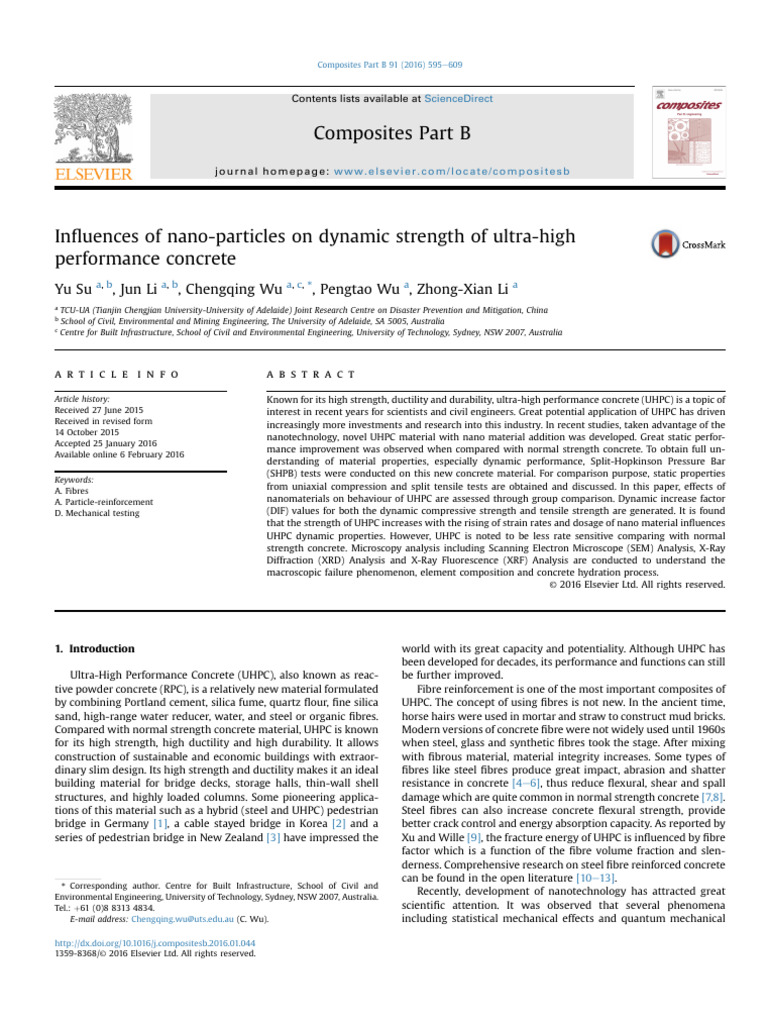 1 s2.0 S1359836816000858 Main | PDF | Deformation (Engineering) | Concrete