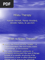 122 Lecture 1 Milieu Therapy | PDF | Nursing | Psychiatry