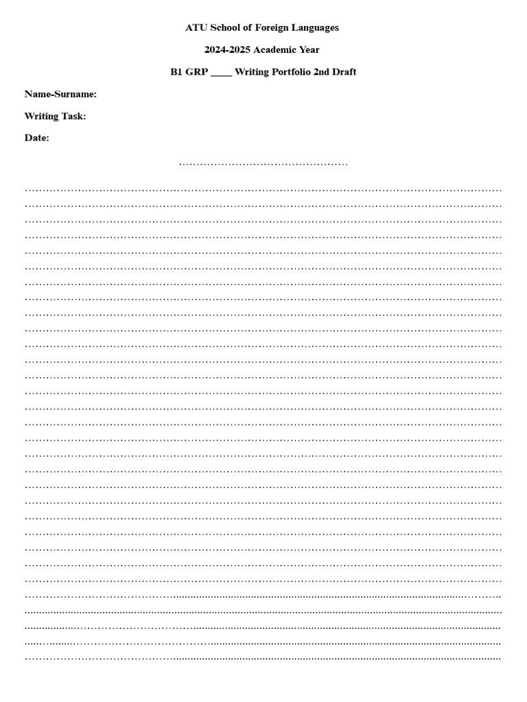 Writing Portfolio Paper 1st Draft .Docx - 20250319 - 215843 - 0000 2 | PDF