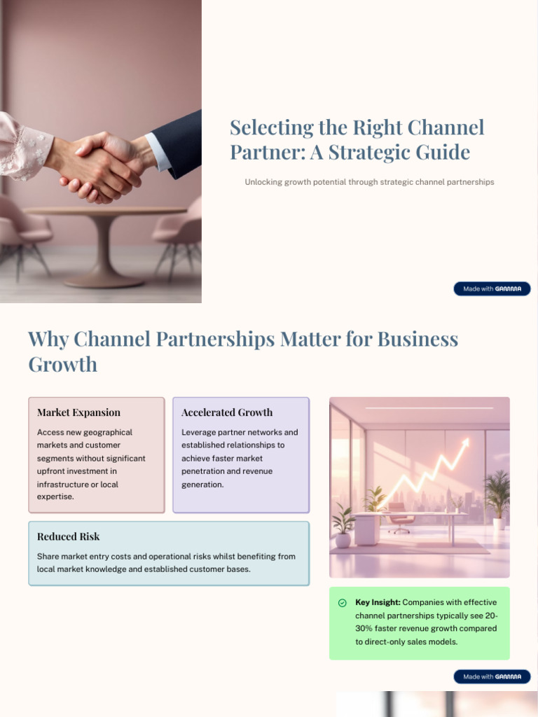 Selecting The Right Channel Partner A Strategic Guide | PDF
