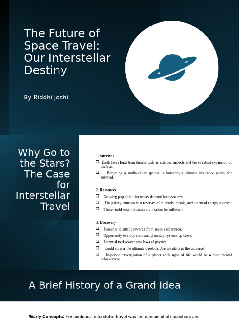 Interstellar Travel: Humanity's Future | PDF | Interstellar Travel ...