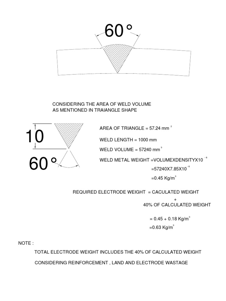 Weld Volume For Pipe | PDF