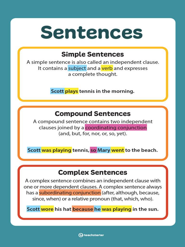 Types of Sentences Explained | PDF