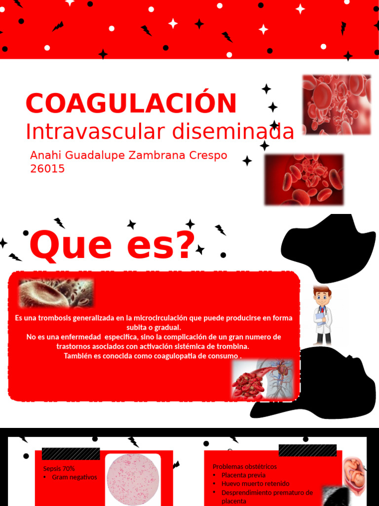 Coagulación Intravascular Diseminada: Causas y Efectos | PDF | Trombo ...