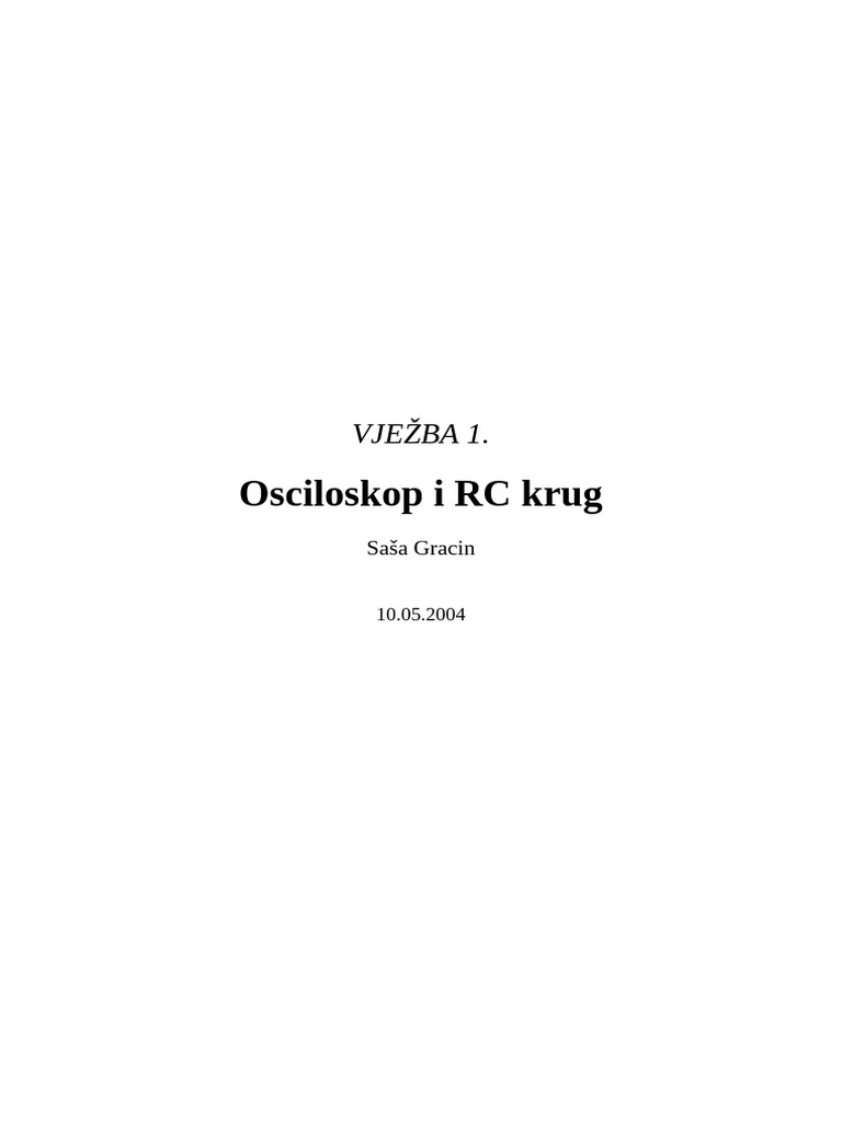 Vjezba 1 | PDF