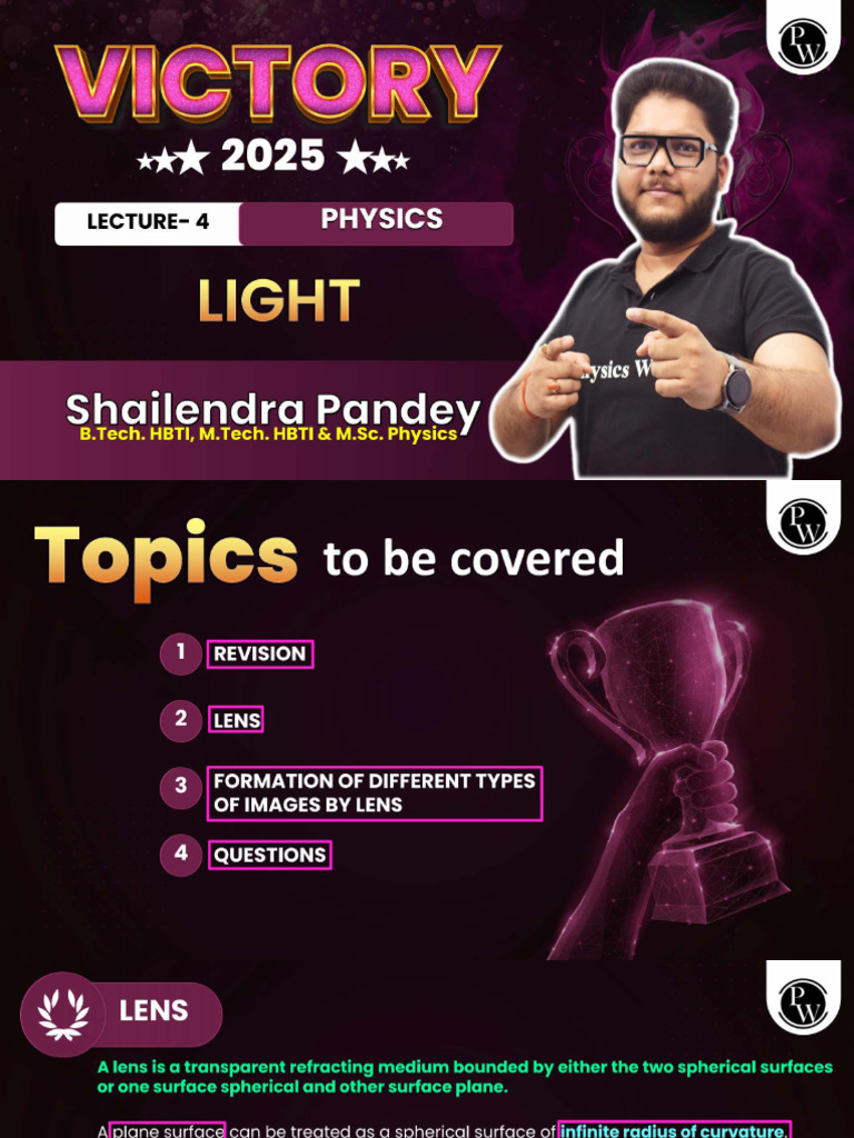 Light 04 - Class Notes - Victory 2025 | PDF