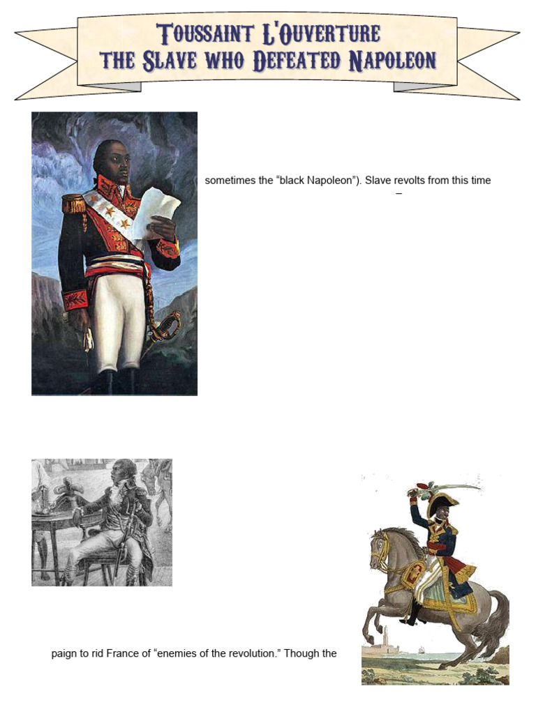 Toussaint LOuverture Story Comic | PDF | Reign Of Terror | Slavery
