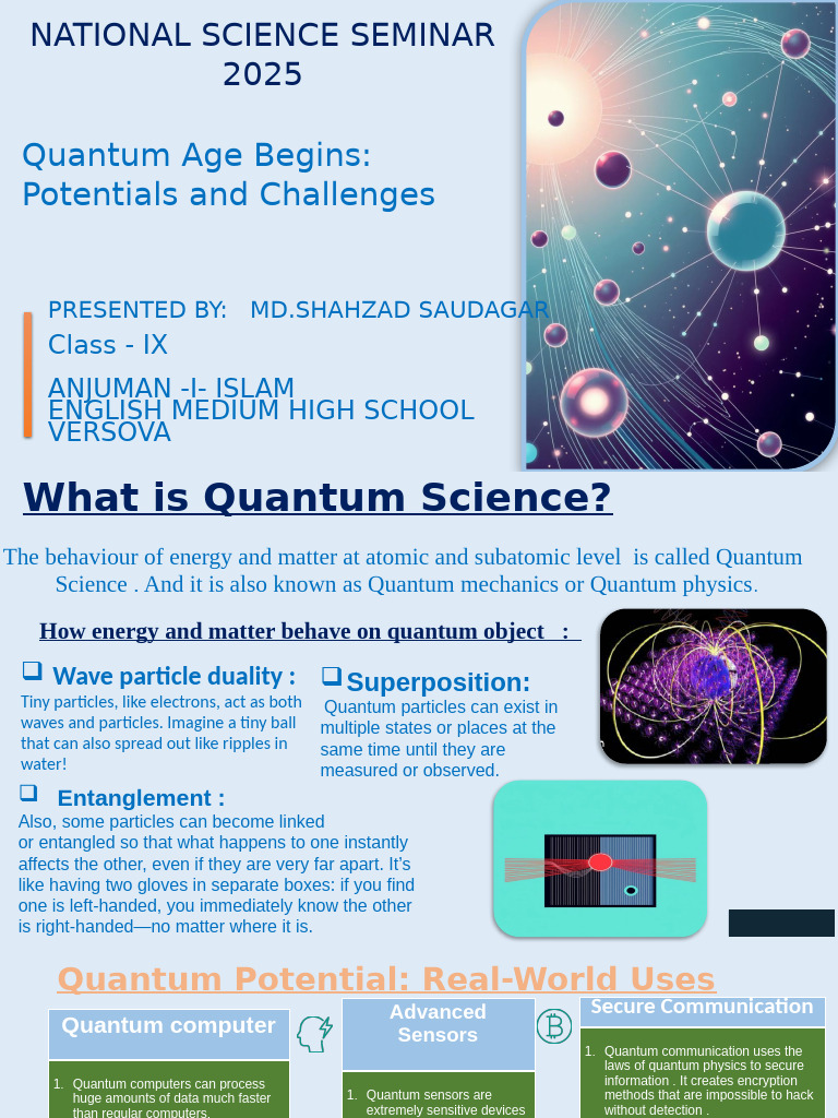 Quantum Science: Potentials & Challenges | PDF | Quantum Mechanics ...
