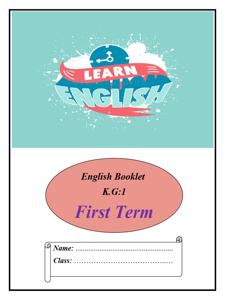 English Booklet For KG1 (First Term) 2026 | PDF