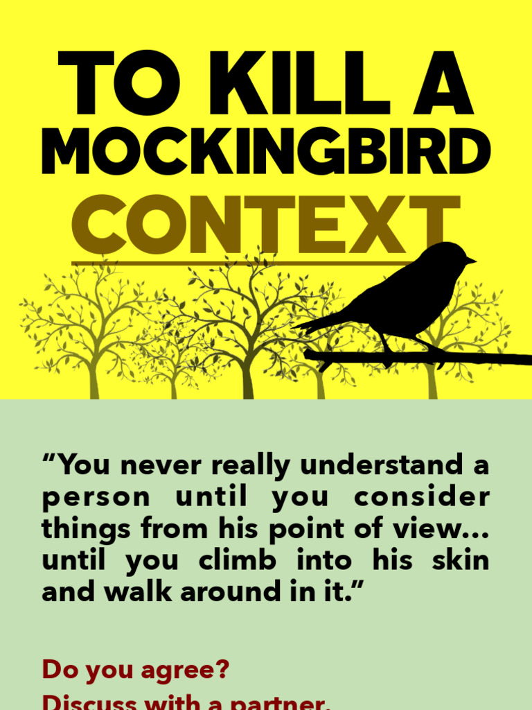 To Kill A Mockingbird Context | PDF | To Kill A Mockingbird | Harper Lee