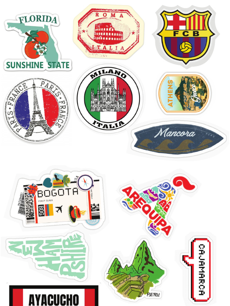 Stickers Viajes | PDF