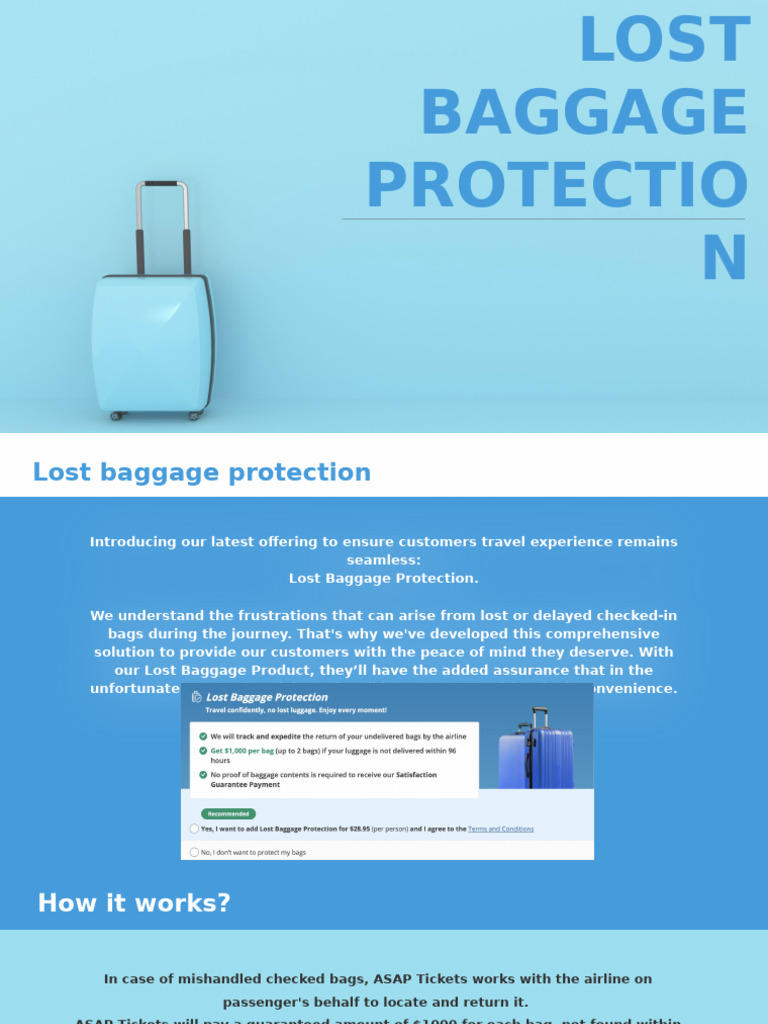 Lost Baggage Protection for $30.99 | PDF