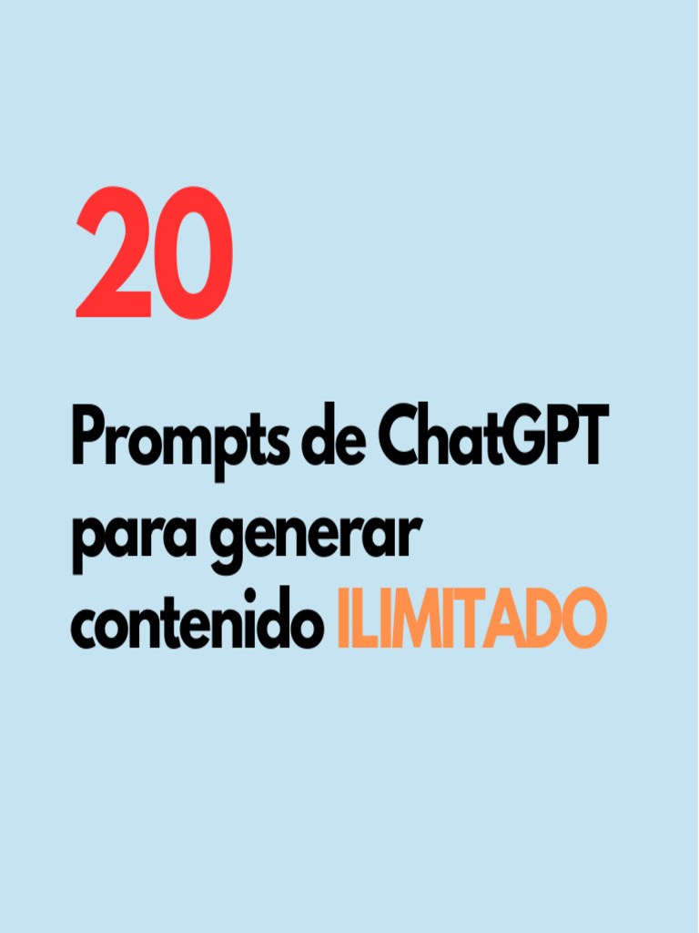 20 Prompts para Crear Contenido en Redes | PDF | Red mundial | Internet ...