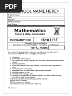 AQA A Level Maths 2025 Paper 1 | PDF | Sequence | Mathematical Objects