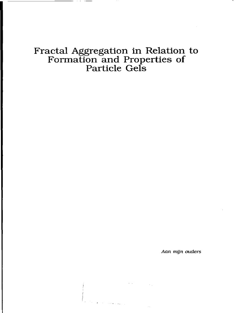 Fractal Aggregation in Relation To Formation and - Wageningen ...