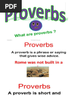 100 Proverbs and Meanings | PDF