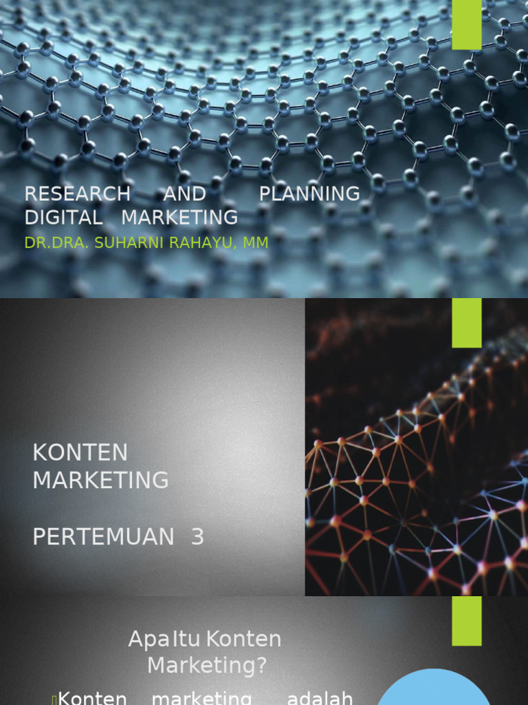 PPT PERT. 3 RESEARCH AND PLANNING DIGITAL MARKETING | PDF