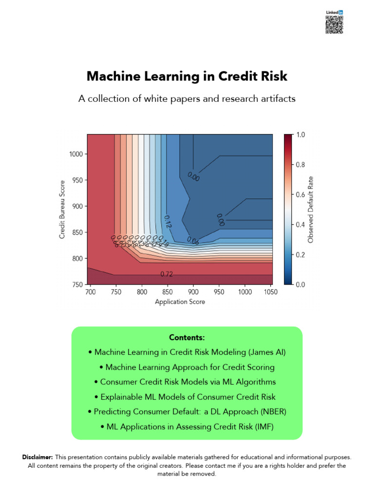 Machine Learning in Credit Risk | PDF | Receiver Operating ...