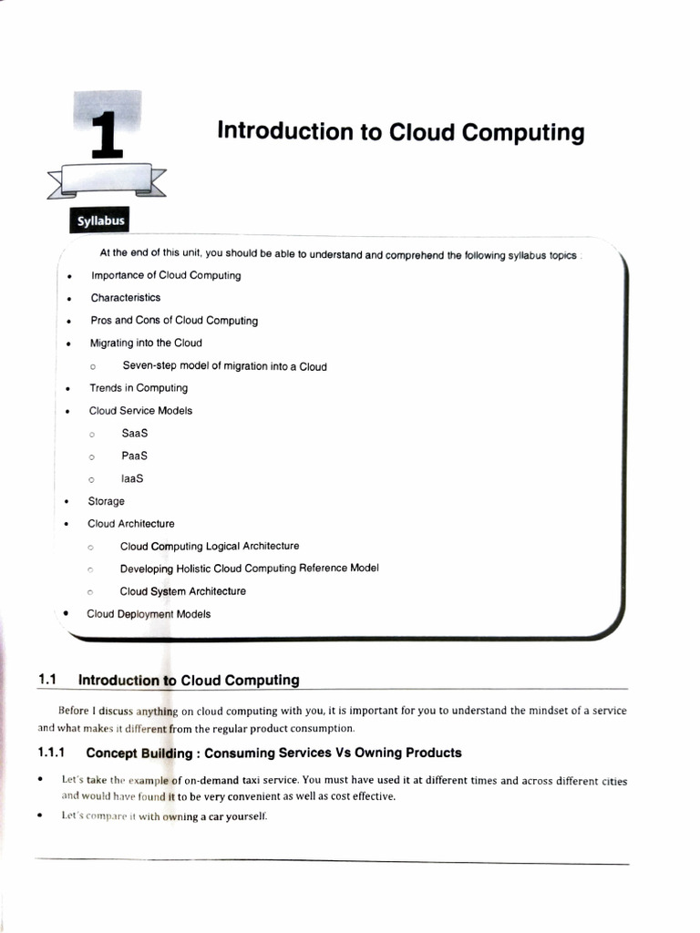 CC UNIT 1 Techknowledge | PDF | Cloud Computing | Scalability