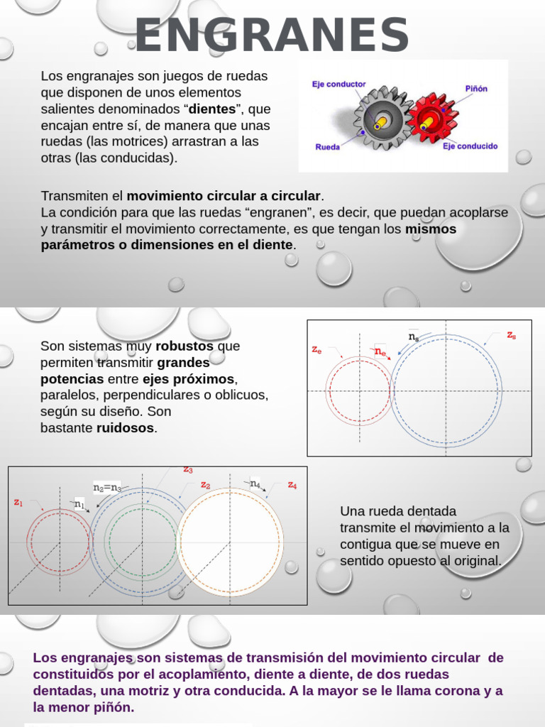 Funcionamiento y Tipos de Engranajes | PDF | Eje | Vehículos