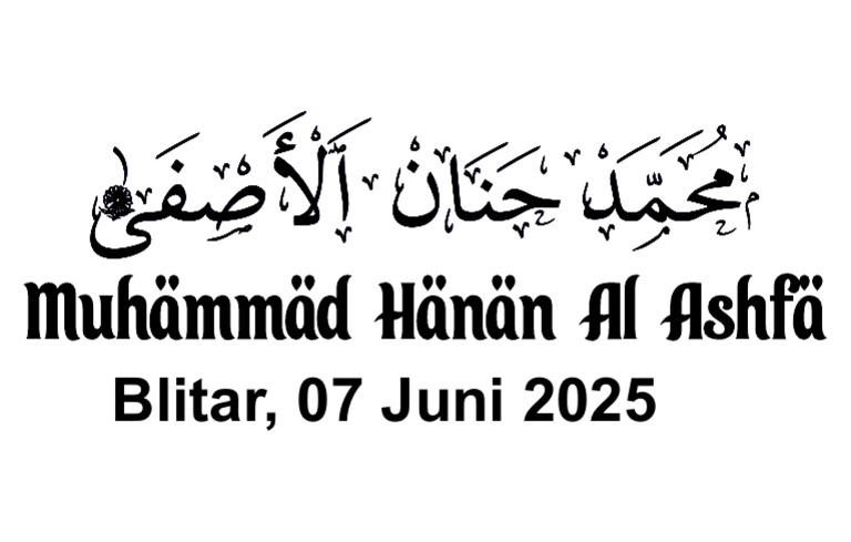 Kaligrafi Muhammad Hanan Al Ashfa | PDF