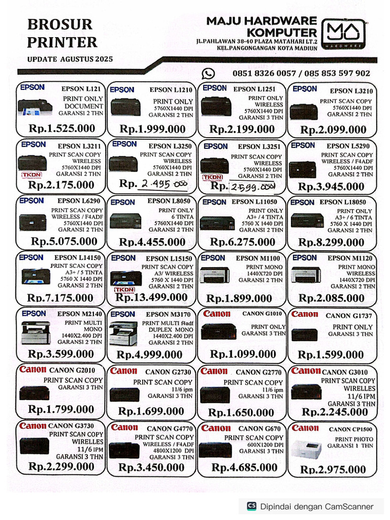 Brosur Printer 288 | PDF
