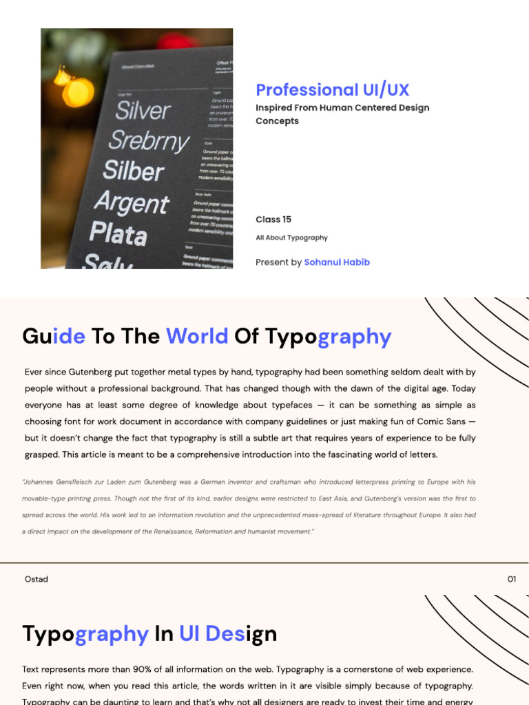 Mastering Typography for UI/UX Design | PDF | Typography | Typefaces