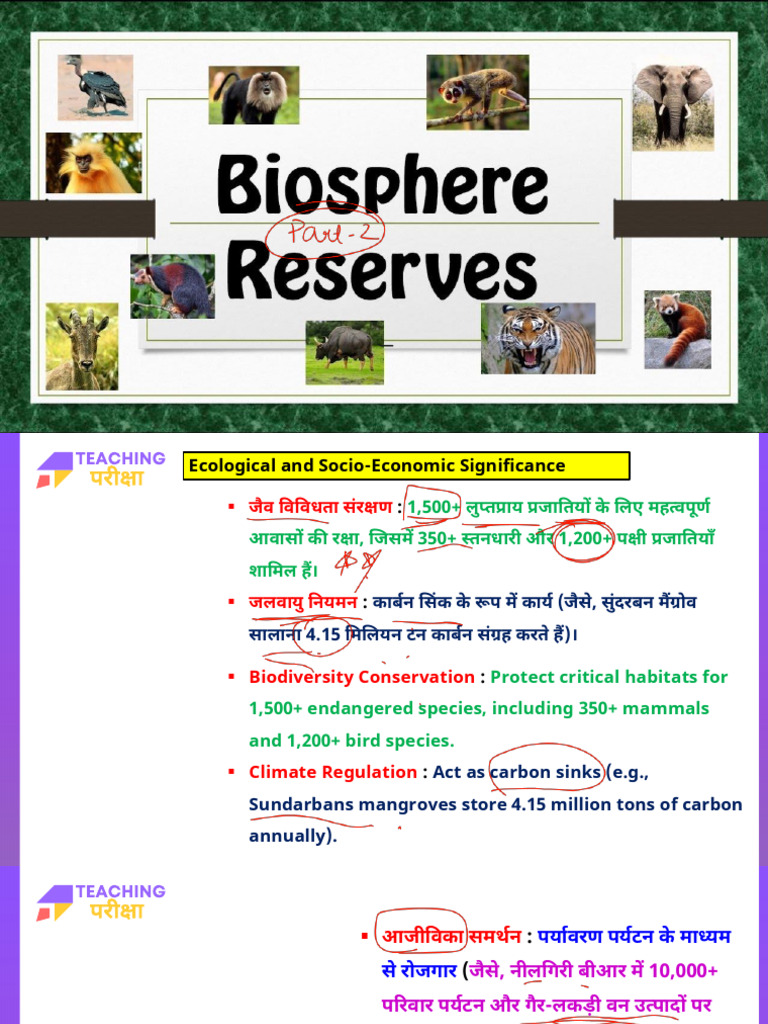 Biosphere Reserves Part 2 02052025 | PDF