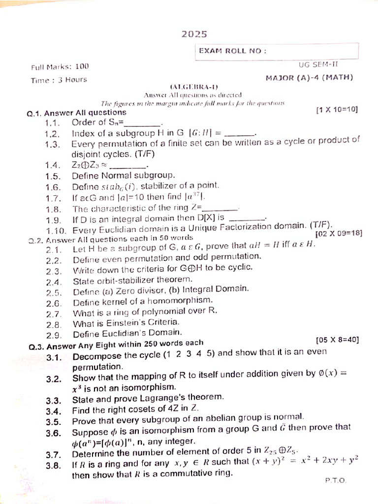 p3 and p4 Questions | PDF