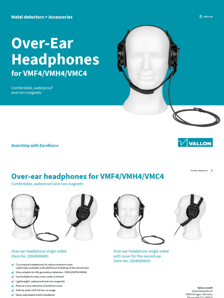 Over Ear Headphone Leaflet | PDF
