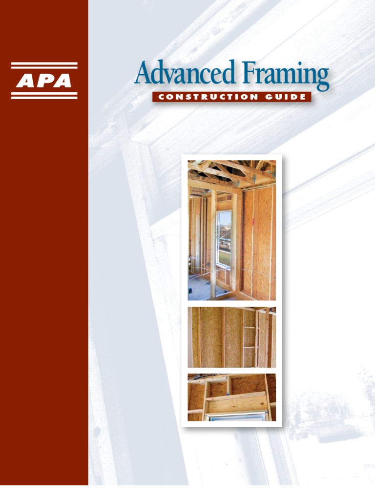 Advanced Framing Construction Guide | PDF | Framing (Construction) | Wall