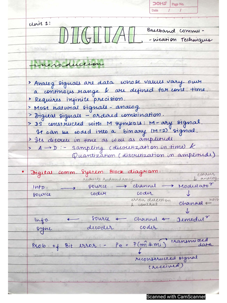 DC Notes Unit I | PDF
