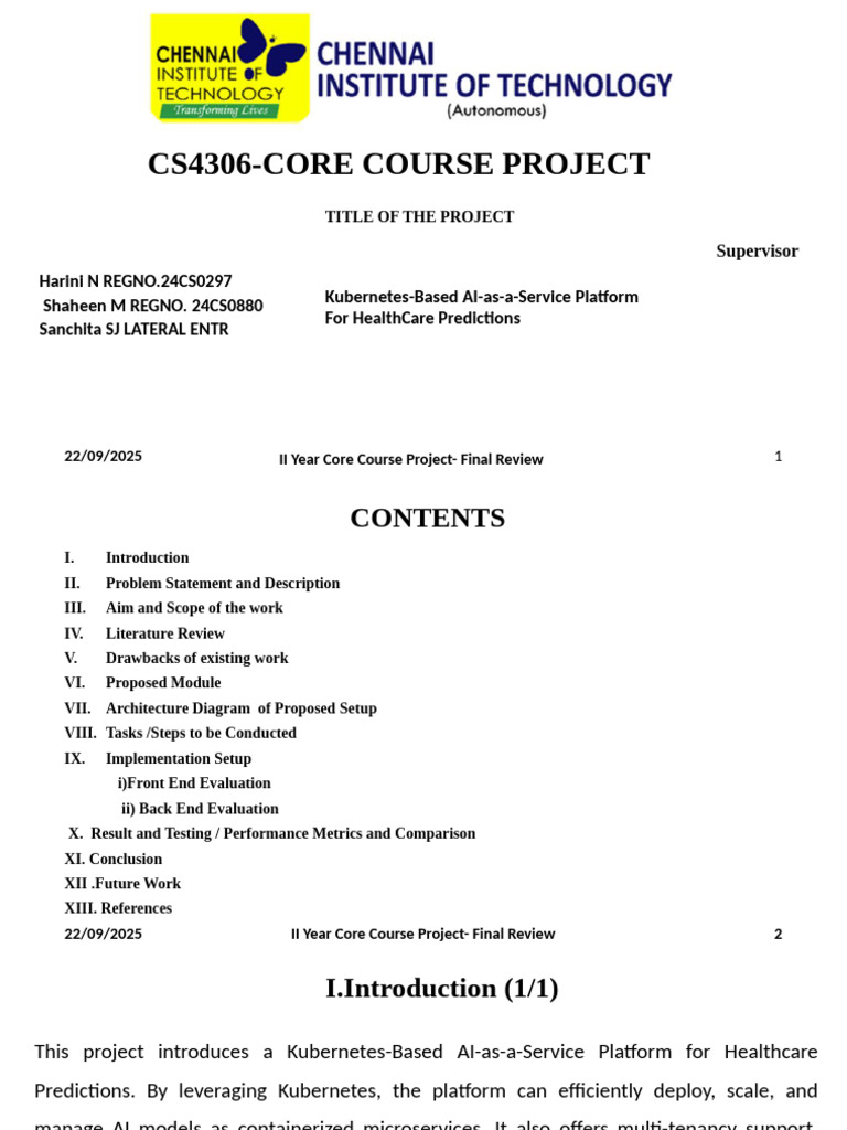 Final Review Core Course Project PPT (2) - 1 | PDF | Prediction | Machine Learning