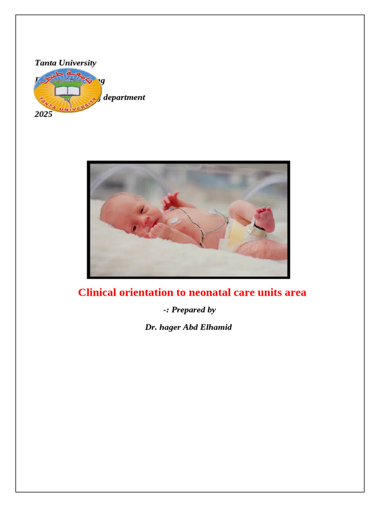 Neonatal Care Equipment & Nursing Guide | PDF | Neonatal Intensive Care ...