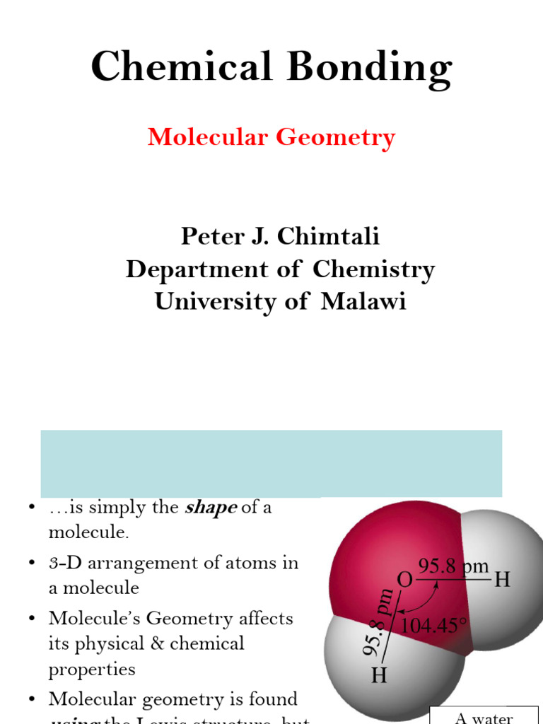 Lecture 4 - Chemical Bonding | PDF | Chemistry | Molecules
