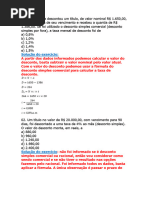 6 - Desconto Racional Simples | PDF | Desconto | Factoring (fomento mercantil ou comercial)