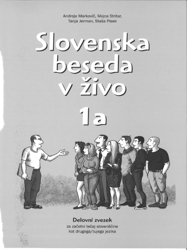 Slovenska Beseda V Živo Delovni Zvezek 1a - 1 | PDF